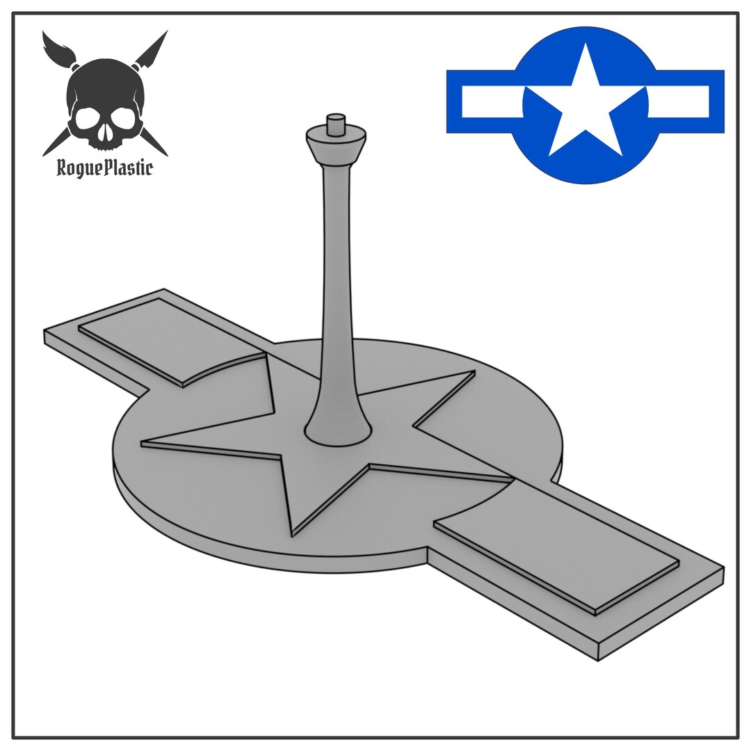 Scale Model Airplane Flight Stand With Roundel Base - United States Air ...