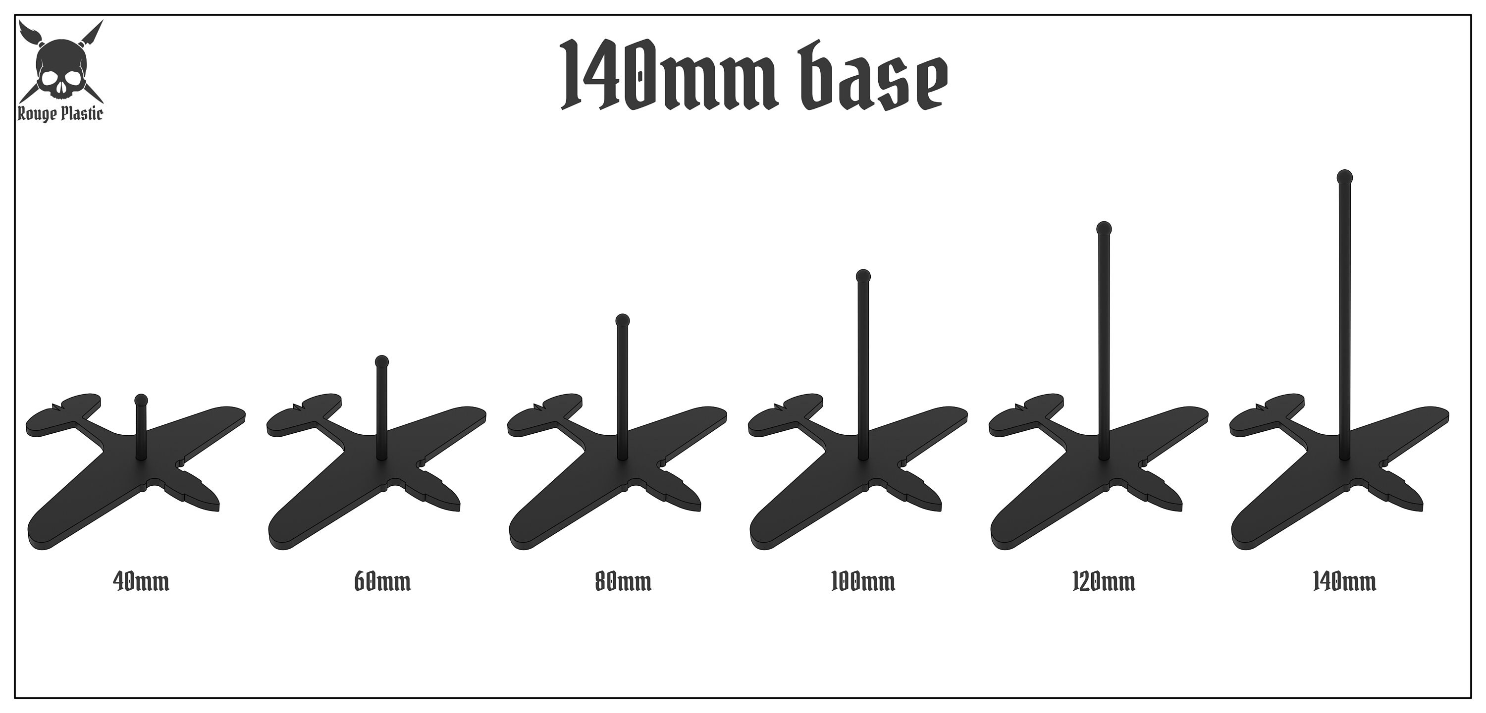 Scale Model Airplane Flight Stand With Silhouette Base - Curtiss P-40 ...