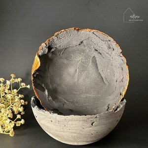 Artisans Lava Stone Diffuser Bowl Handmade Concrete Bowl With Lava ...