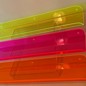 Uv Reactive Neon Acrylic 3 Shelf Set Colors: Neon Pink, Neon Green ...