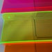 Uv Reactive Neon Acrylic 3 Shelf Set Colors: Neon Pink, Neon Green ...