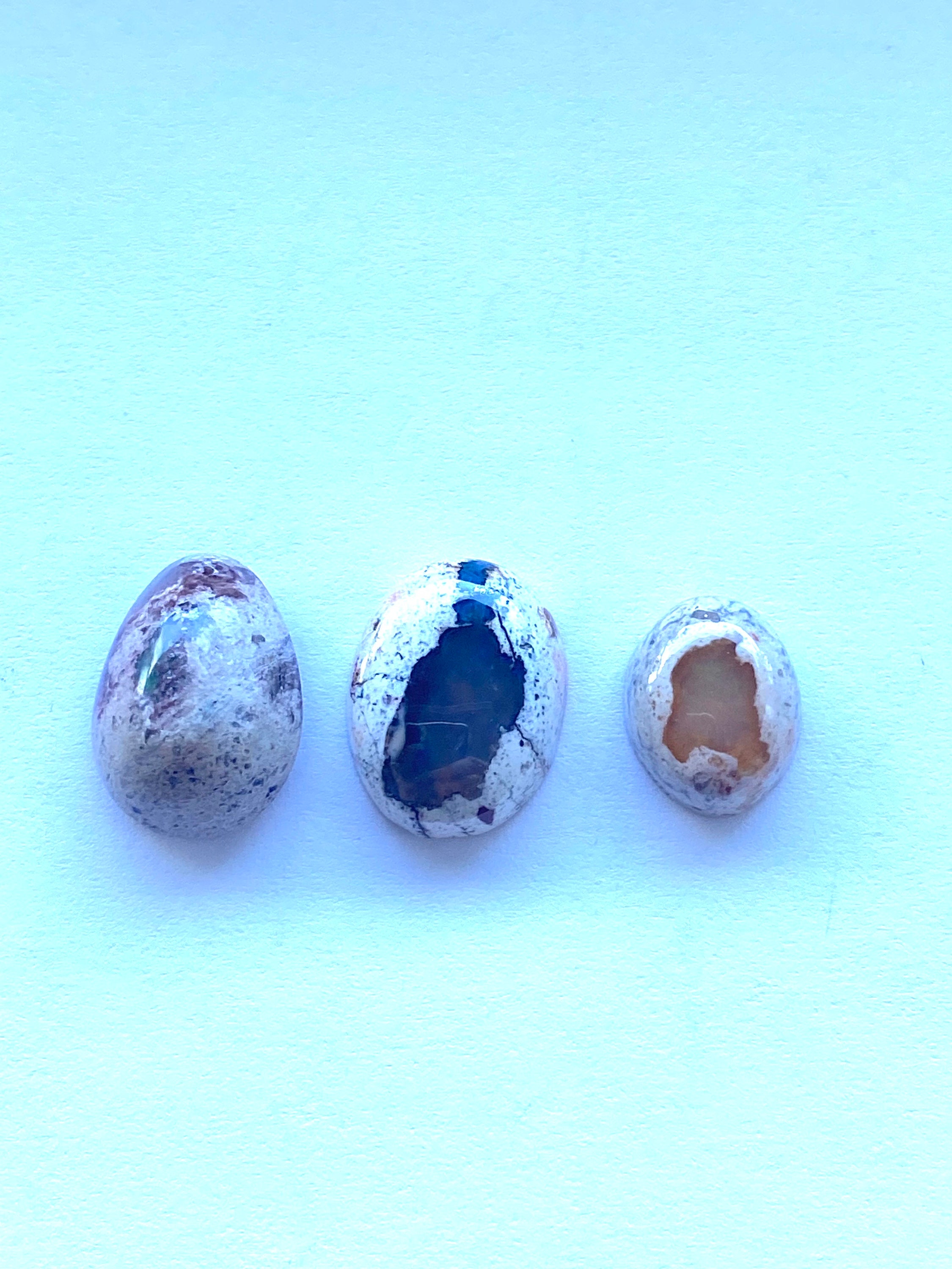 Mexican Cantera Opals, Group of Three, 17x13mm (largest) - Etsy