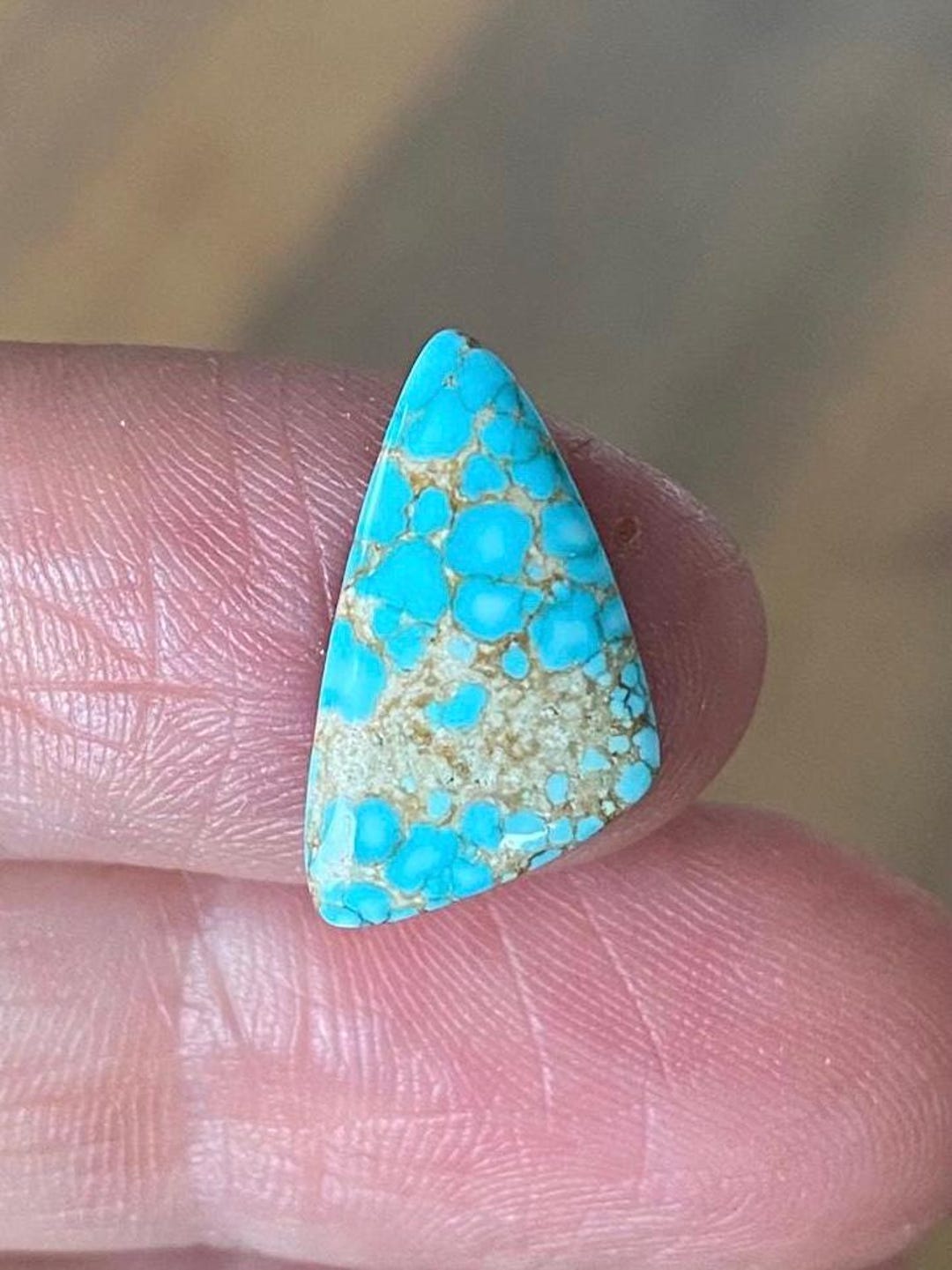 Number Eight Turquoise Cabochon, Nevada Gemstone, 18x11 Mm - Etsy