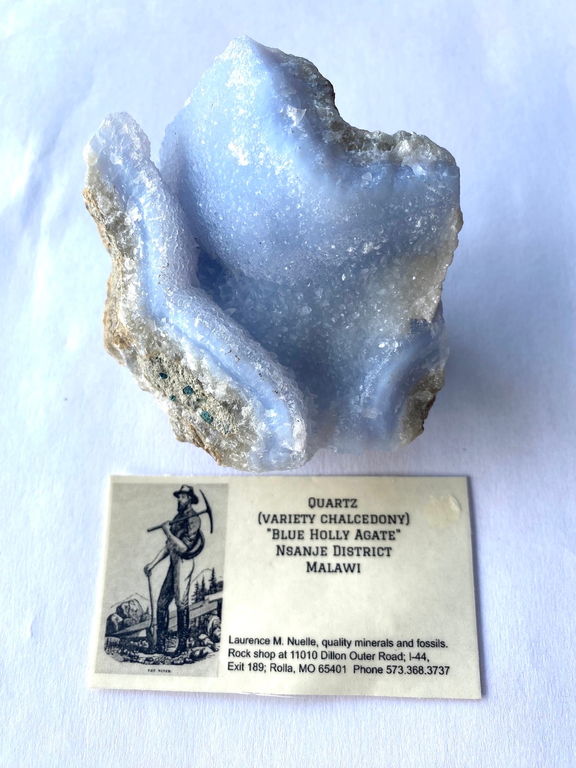 Blue Holly Agate From Malawi Mineral Specimen - Etsy