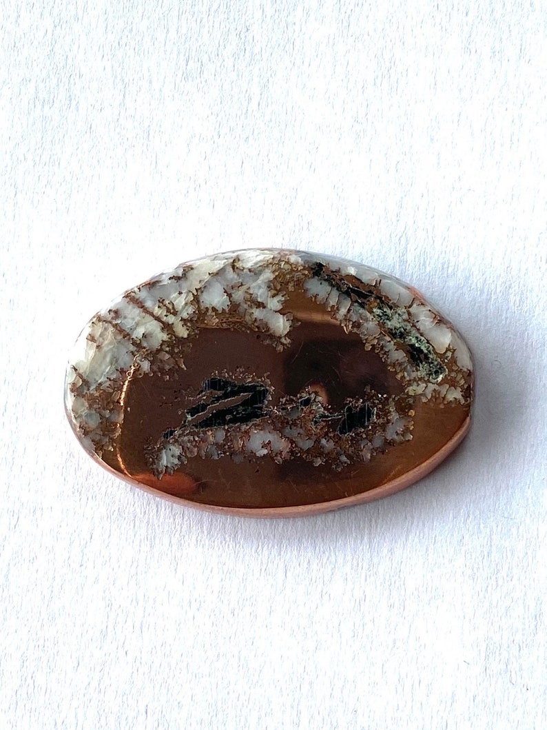 Native Copper With Quartz Cabochon From Michigan, 42x27mm - Etsy