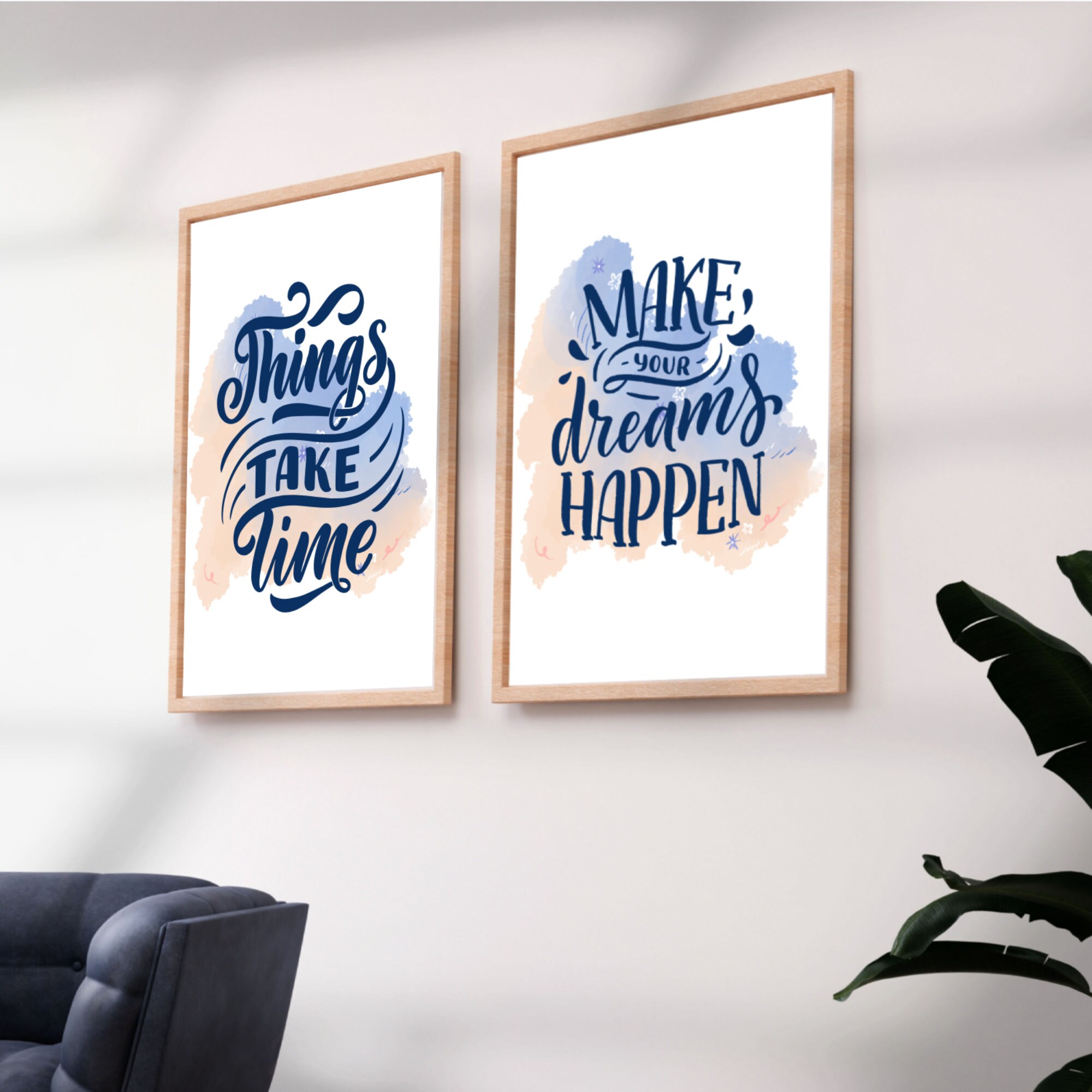 Set of 3 Positive Quote Printable Counselor Wall Art Psychology Quote ...