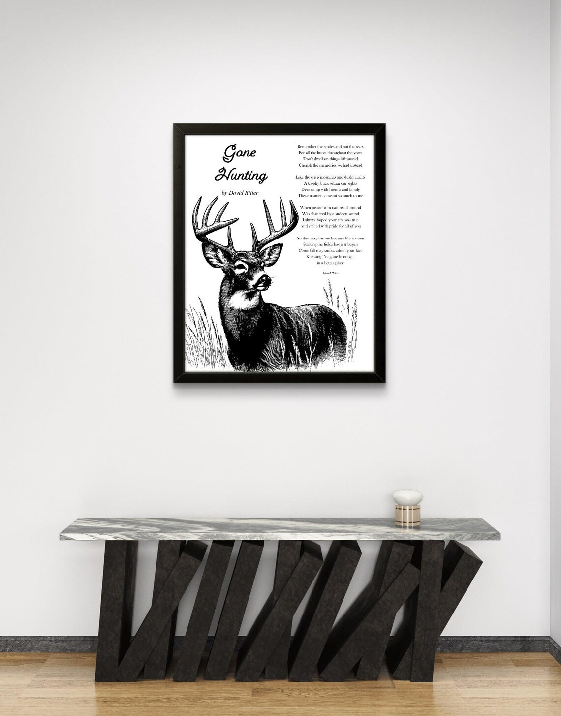 Hunting Memorial Poem: "gone Hunting" Print (digital Download) - Etsy
