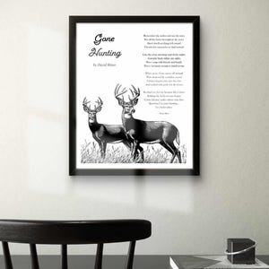 Gone Hunting Memorial Poem: Hunter Tribute Keepsake (digital Download ...