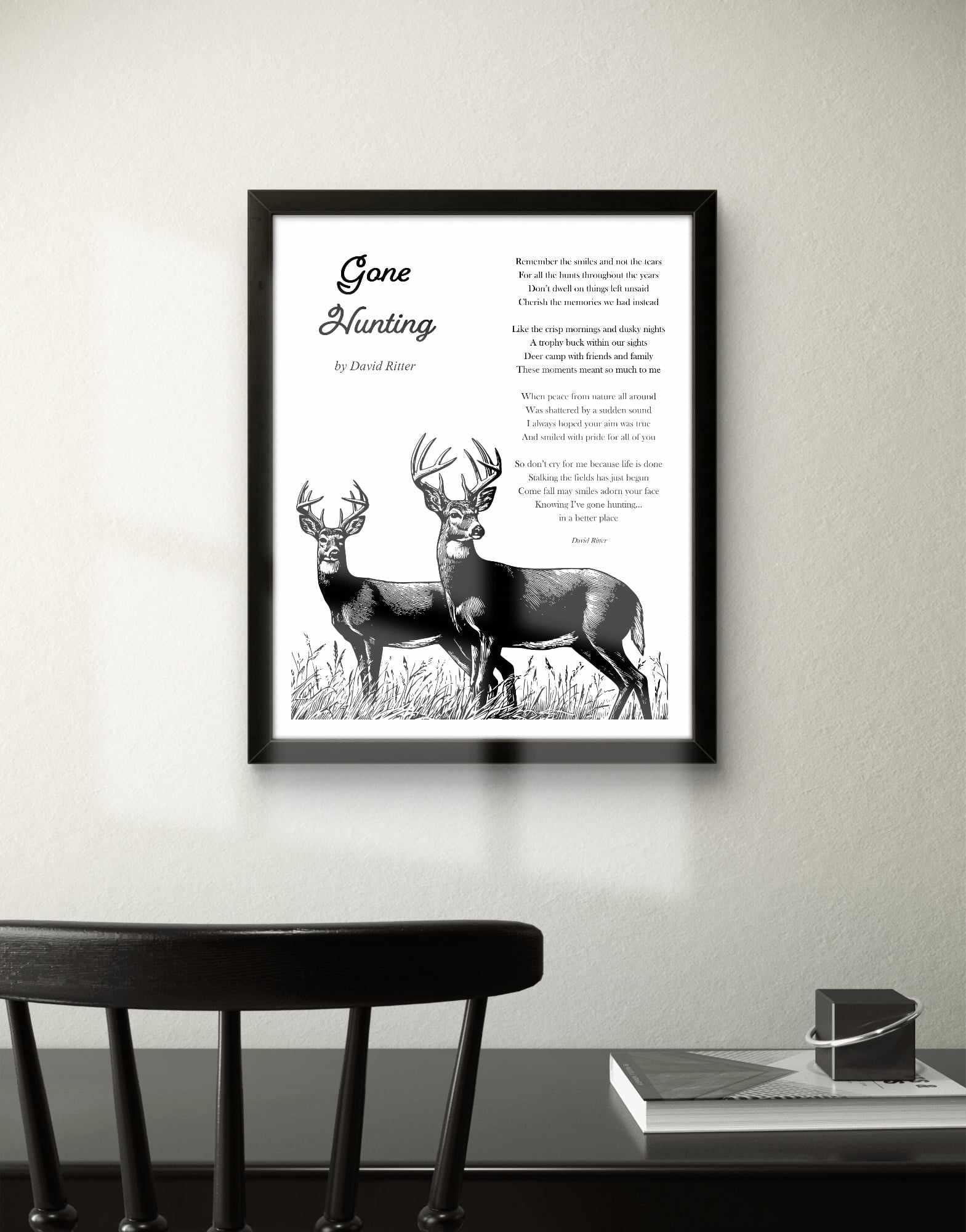 Gone Hunting Memorial Poem: Hunter Tribute Keepsake (digital Download ...