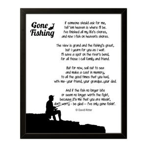 Gone Fishing Memorial Poem: Fisherman Tribute (digital Download) - Etsy