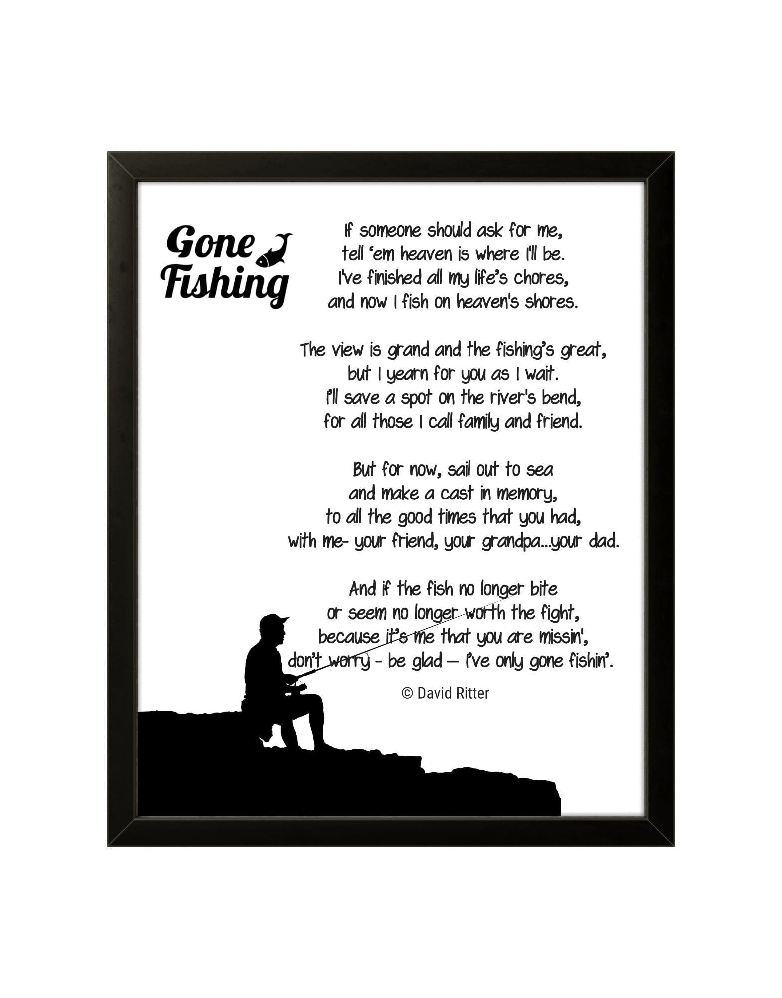 Gone Fishing Memorial Poem: Fisherman Tribute (digital Download) - Etsy