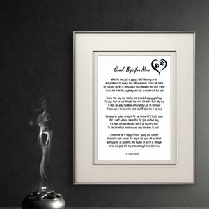 Dog Memorial Poem Print: "good-bye for Now" by David Ritter (digital ...