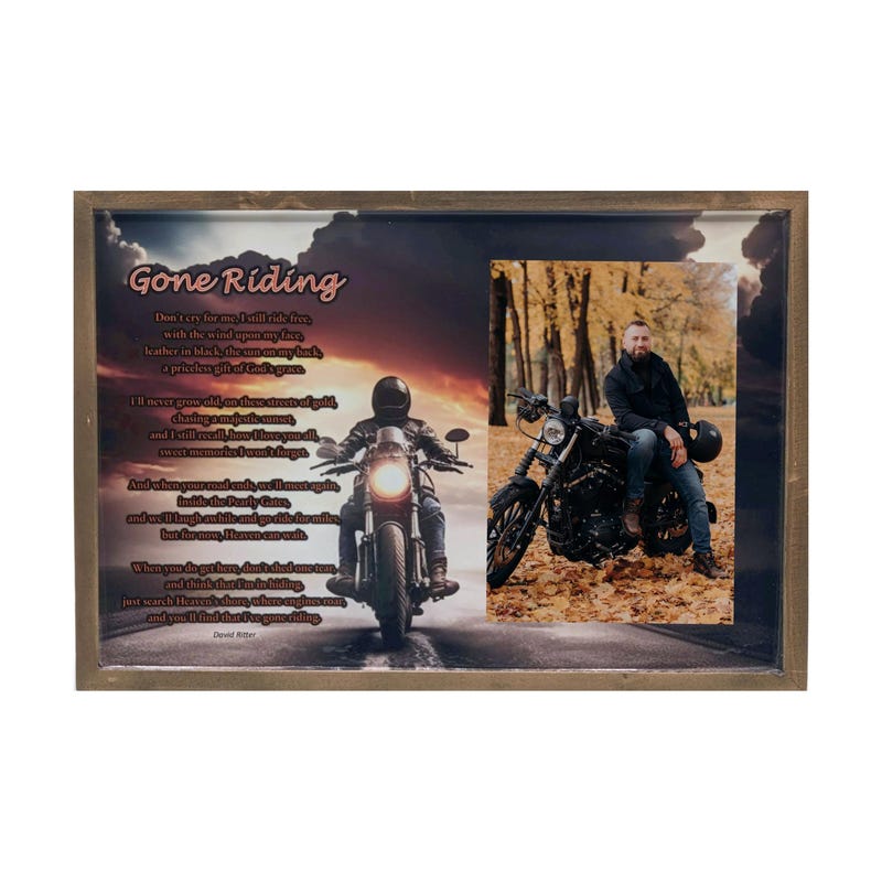 Dad in Heaven Motorcycle - Etsy