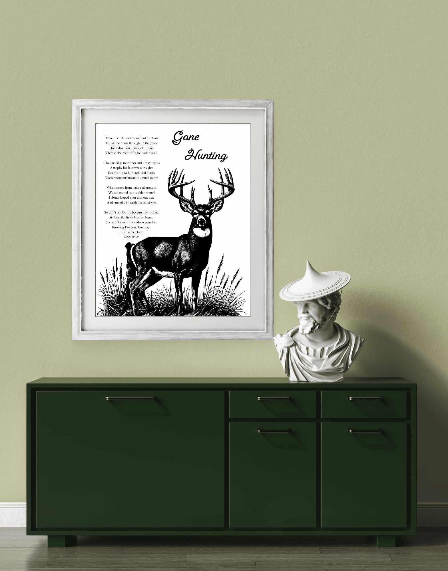 Hunter Memorial Poem Print: "gone Hunting" Tribute (digital Download ...