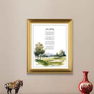 Gone Golfing Memorial Poem: Golf Tribute Sympathy Gift (digital ...