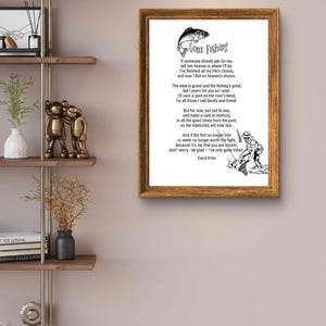 Gone Fishing Poem: Memorial Angler Tribute (revised) - Etsy