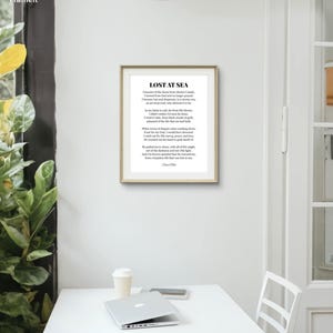 Lost at Sea Christian Poem: Faith & Redemption Art (digital Download ...