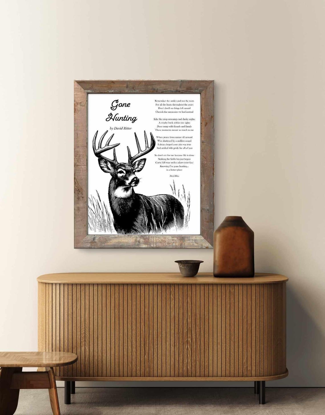Hunting Memorial Poem: "gone Hunting" Print (digital Download) - Etsy