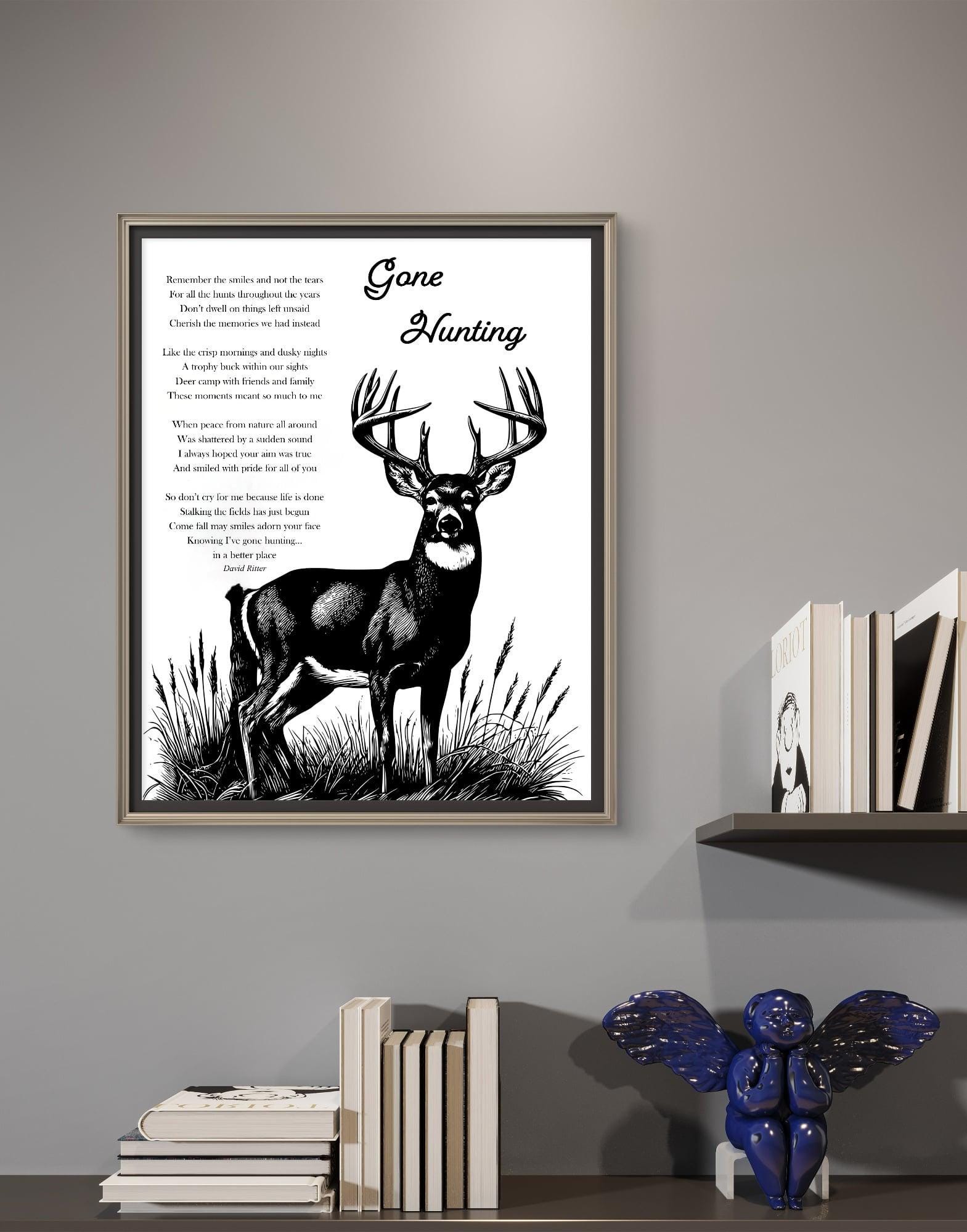Hunter Memorial Poem Print: "gone Hunting" Tribute (digital Download ...
