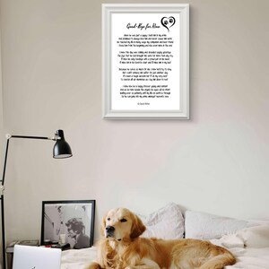 Dog Memorial Poem Print: "good-bye for Now" by David Ritter (digital ...