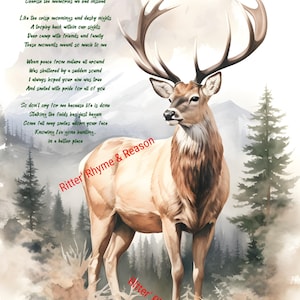 Gone Hunting Memorial Poem: Framed Hunter Tribute Print - Etsy