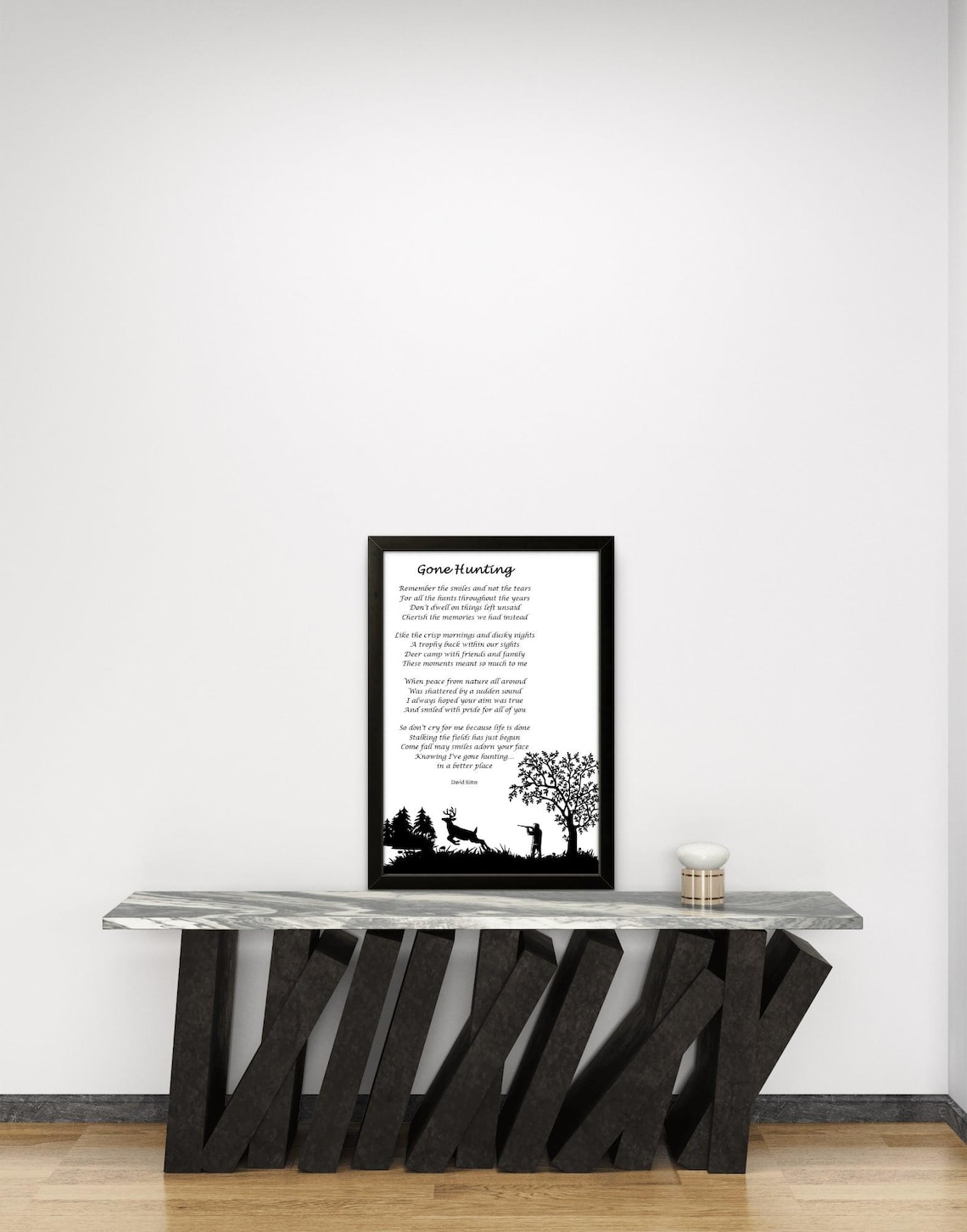 Gone Hunting Memorial Poem: Hunter Tribute Art (digital Download) - Etsy