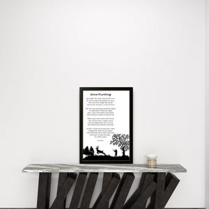 Gone Hunting Memorial Poem: Hunter Tribute Art (digital Download) - Etsy