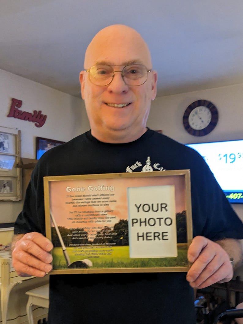 Gone Golfing Memorial Poem: Golf Tribute Sympathy Gift (digital ...