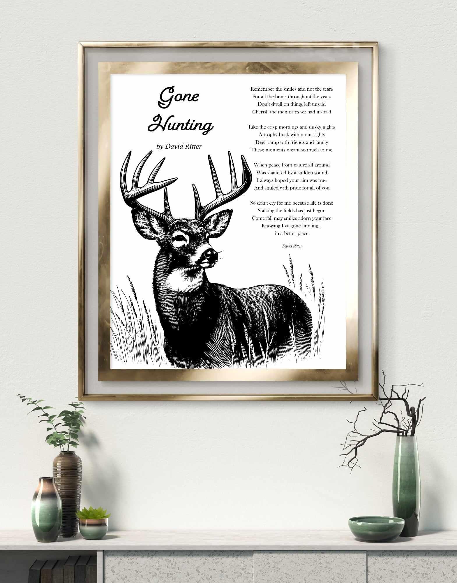 Hunting Memorial Poem: "gone Hunting" Print (digital Download) - Etsy