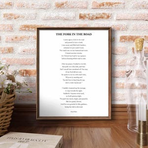 Inspirational Poem Print: "the Fork in the Road" - Courage & Resilience ...