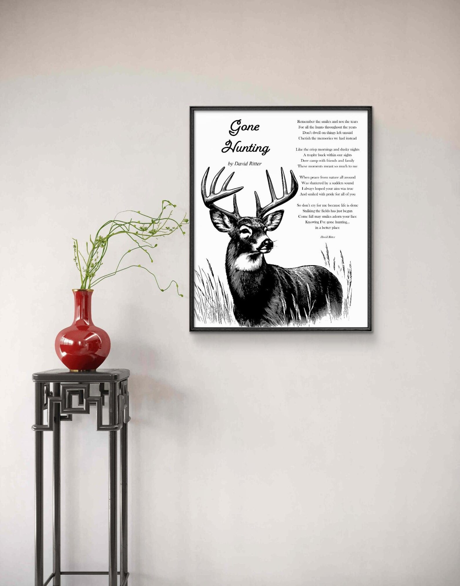 Hunting Memorial Poem: "gone Hunting" Print (digital Download) - Etsy