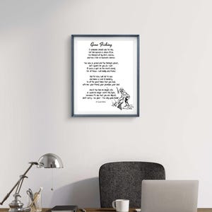 Gone Fishing Poem - Printable Memorial Download by David Ritter ...