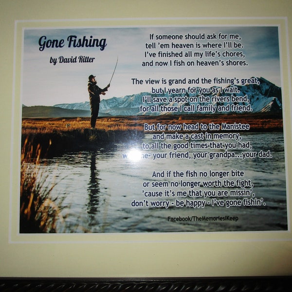 Fishing Poem With Picture - Etsy