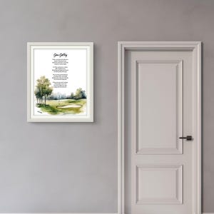Gone Golfing Memorial Poem: Golf Tribute Sympathy Gift (digital ...