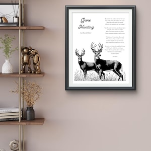 Gone Hunting Memorial Poem – Customizable Digital Download for Framing ...