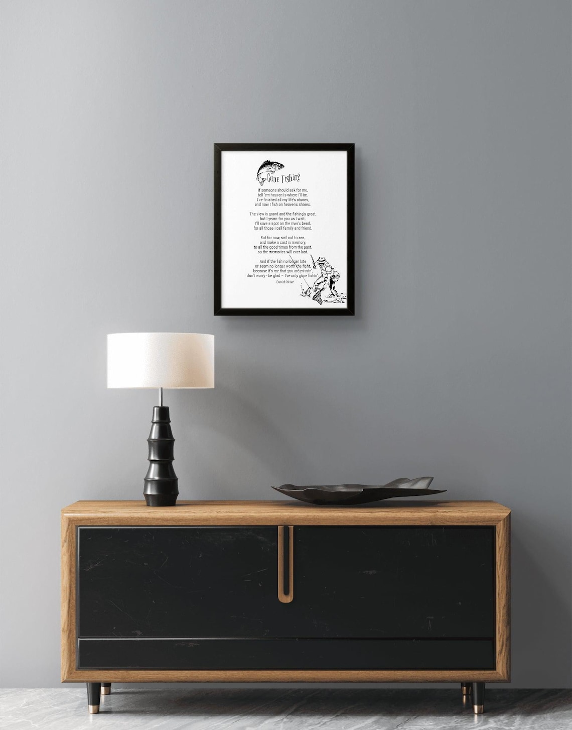Gone Fishing Poem: Memorial Angler Tribute (revised) - Etsy