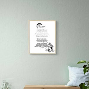 Gone Fishing Poem: Memorial Angler Tribute (revised) - Etsy