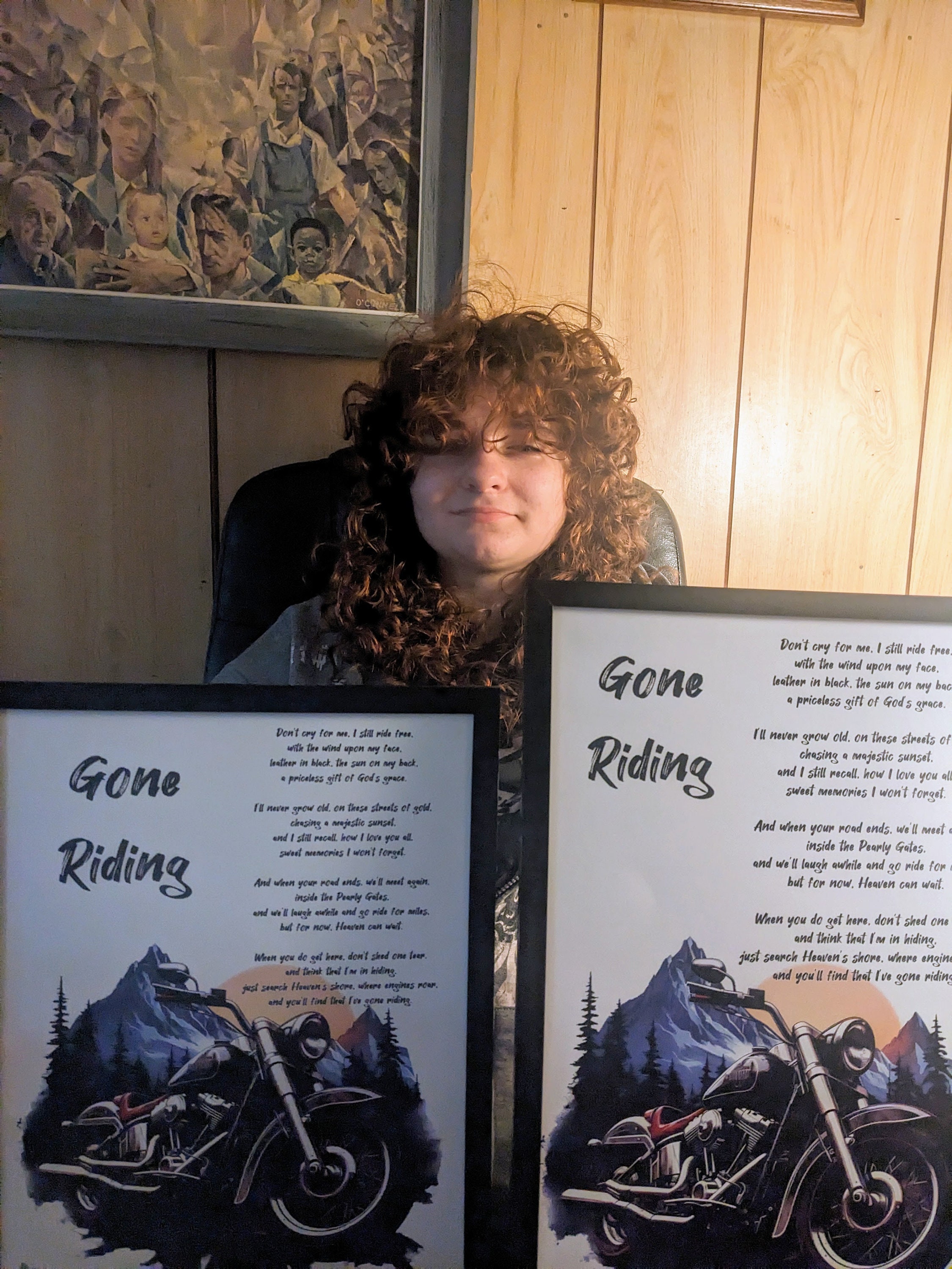 Motorcycle Memorial Poem Print: "gone Riding" Tribute - Etsy