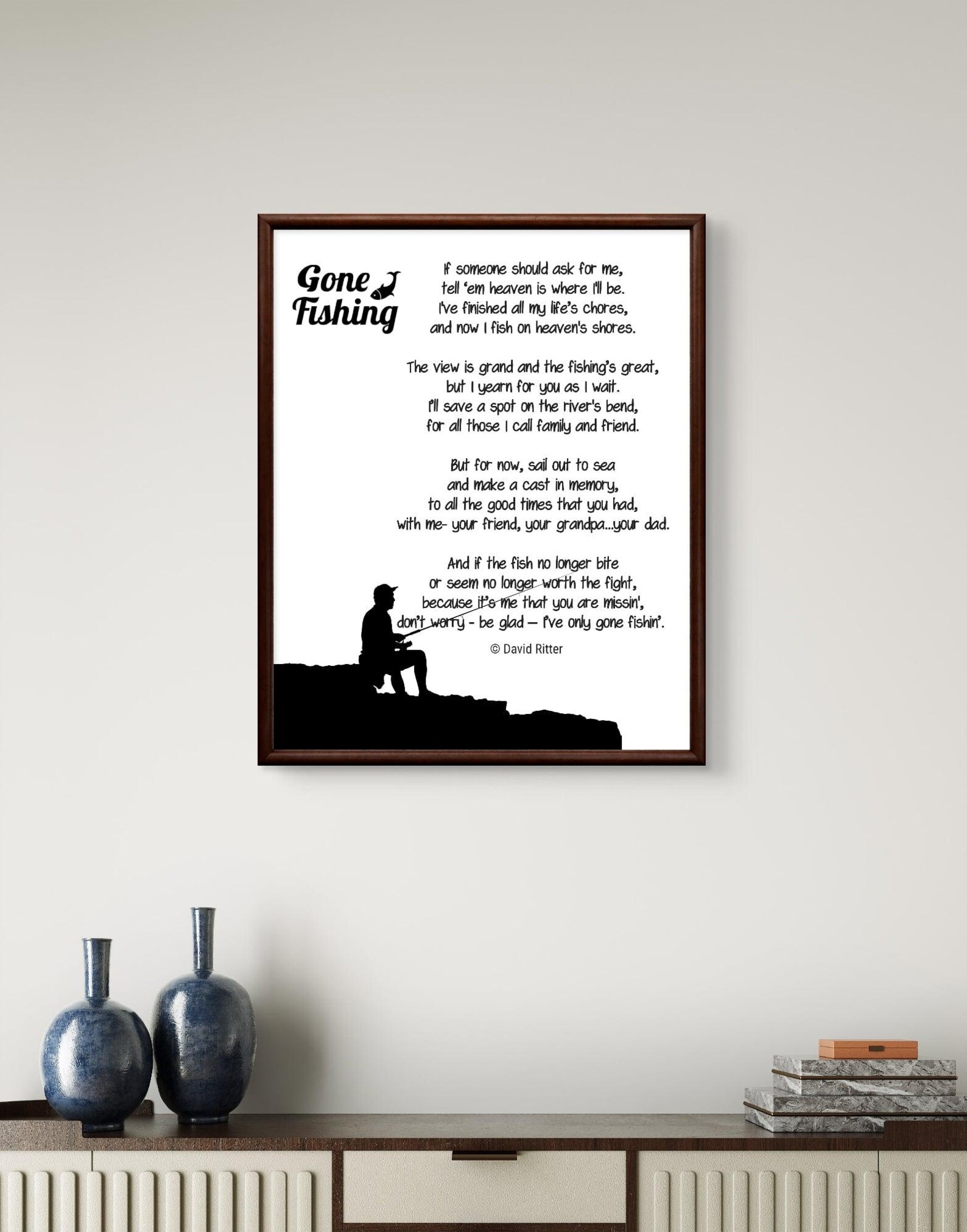 Gone Fishing Memorial Poem: Fisherman Tribute (digital Download) - Etsy