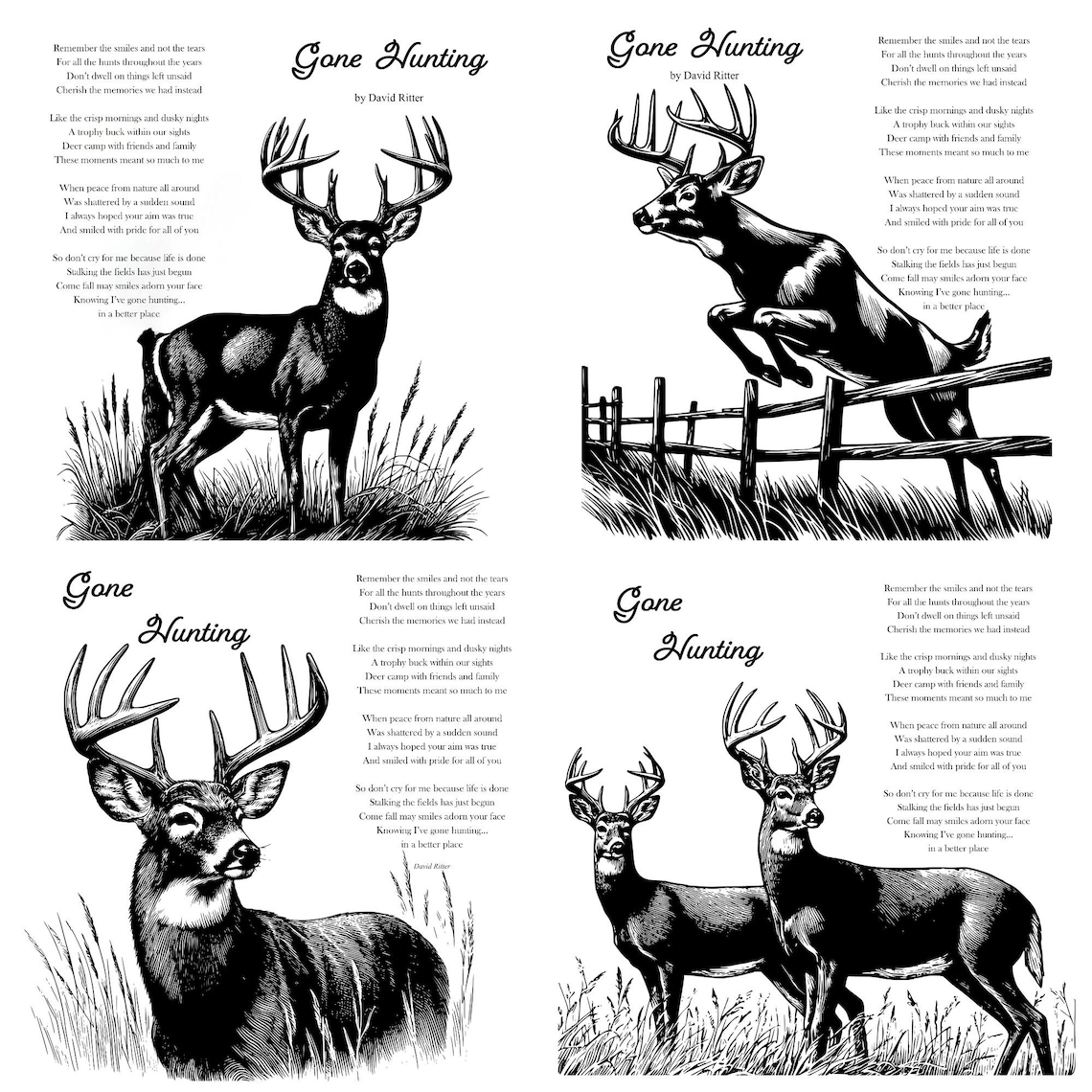 Hunting Memorial Poem: "gone Hunting" Print (digital Download) - Etsy