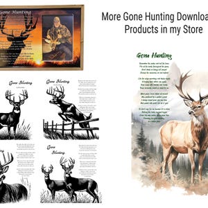 Gone Hunting Memorial Poem: Hunter Tribute Art (digital Download) - Etsy