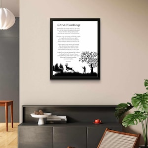 Gone Hunting Memorial Poem: Hunter Tribute Art (digital Download) - Etsy
