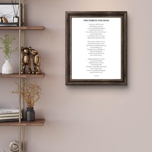 Inspirational Poem Print: "the Fork in the Road" - Courage & Resilience ...