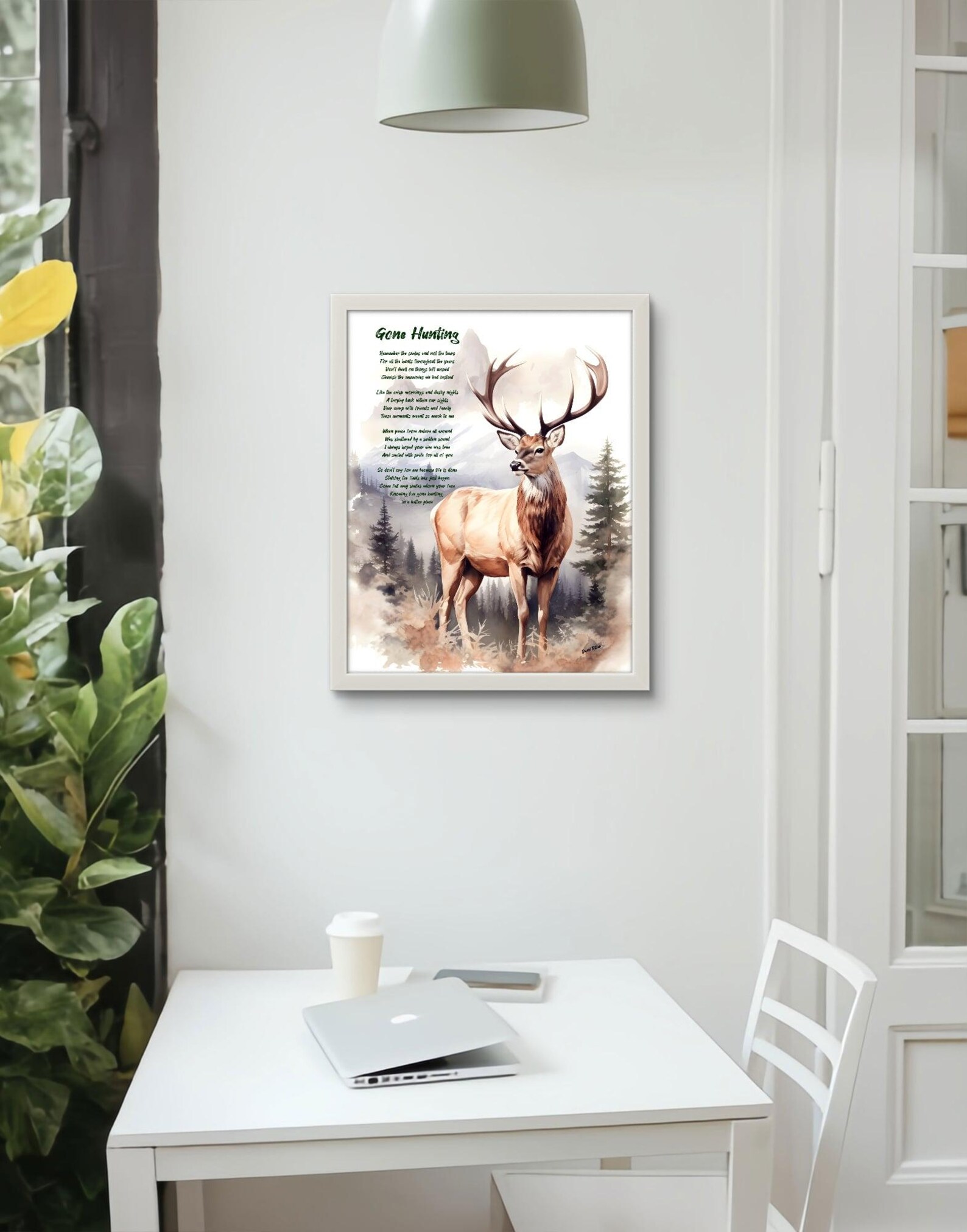 Gone Hunting Memorial Poem: Framed Hunter Tribute Print - Etsy