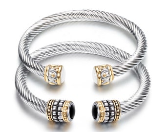 Twisted Rope Bangle Bracelet - Etsy