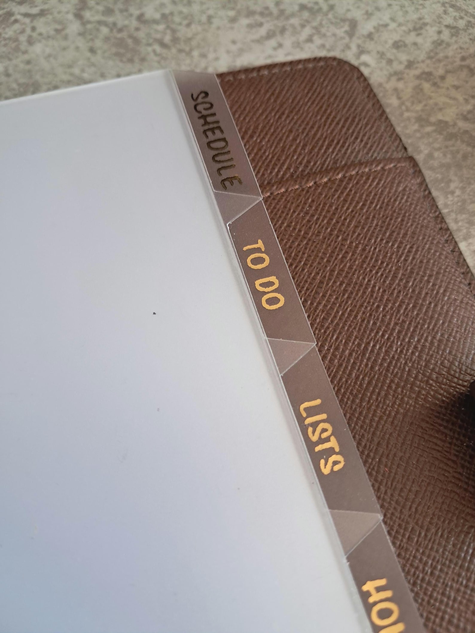 Custom Foiled Side Top Bottom Tab Dividers | BUJO | Planner Insert ...