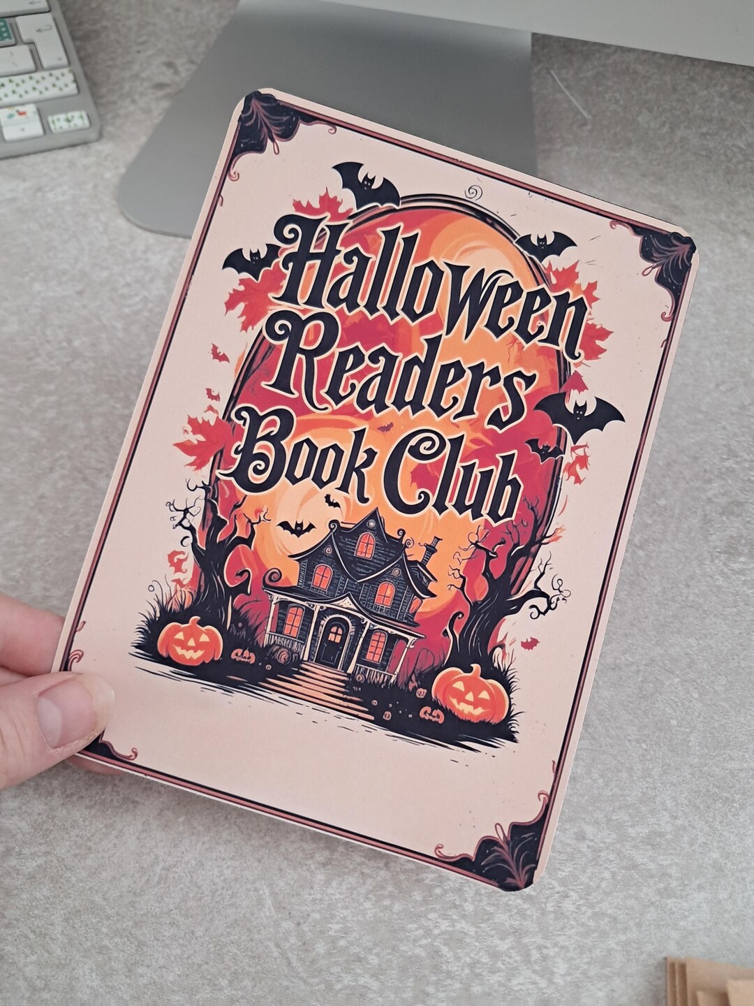 Kindle Case Insert: Spooky Ghost Fantasy Sticker - Booktok Reader Gift ...