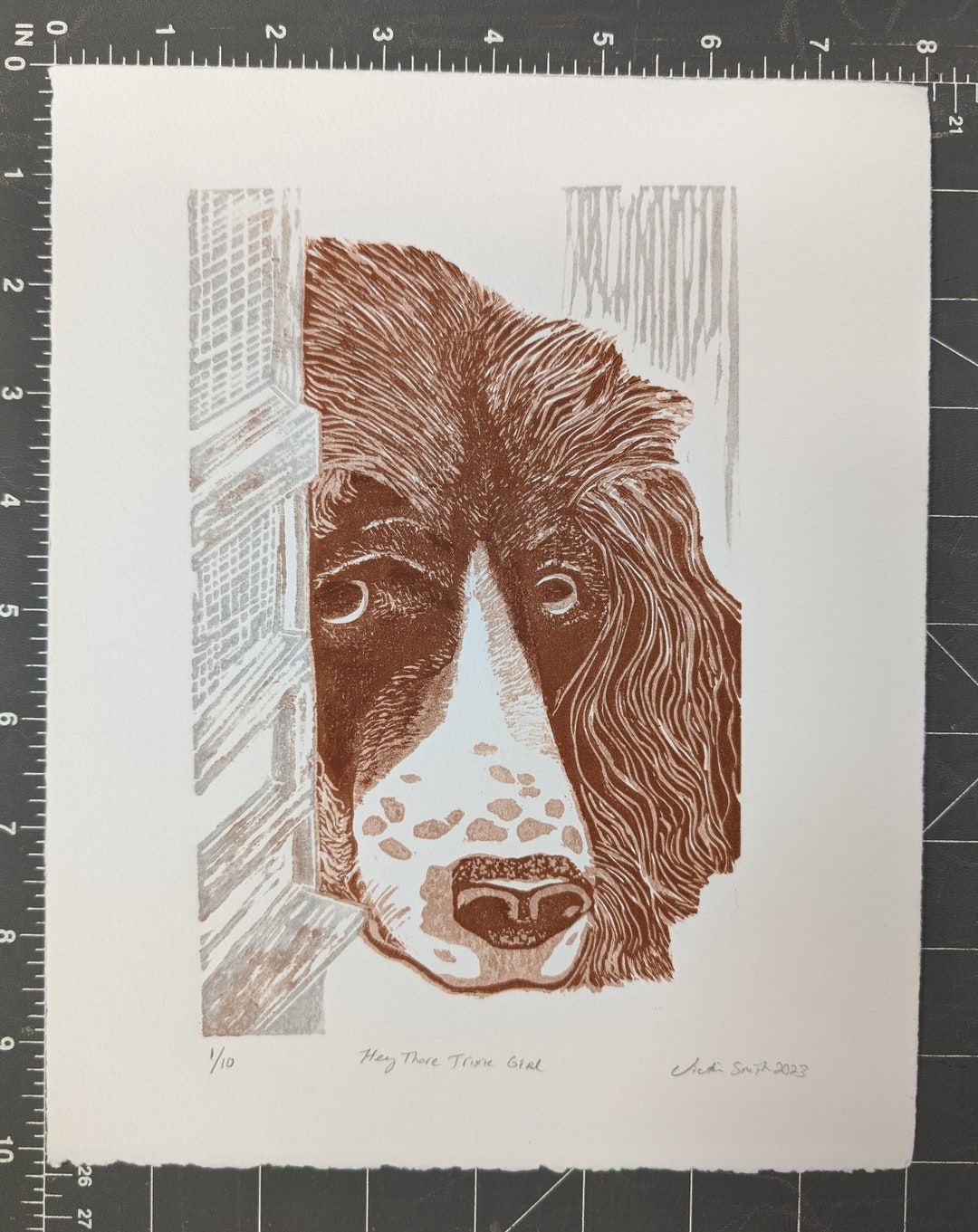 Original Color Reduction Linocut Print, Handmade, Color Reduction Print ...