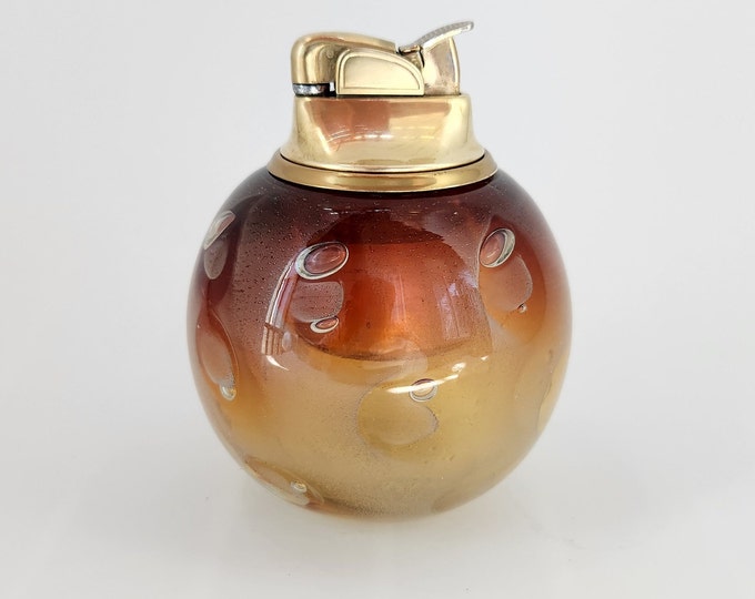 Rare Vintage Evans Table Top Lighter Glass Orb - Etsy