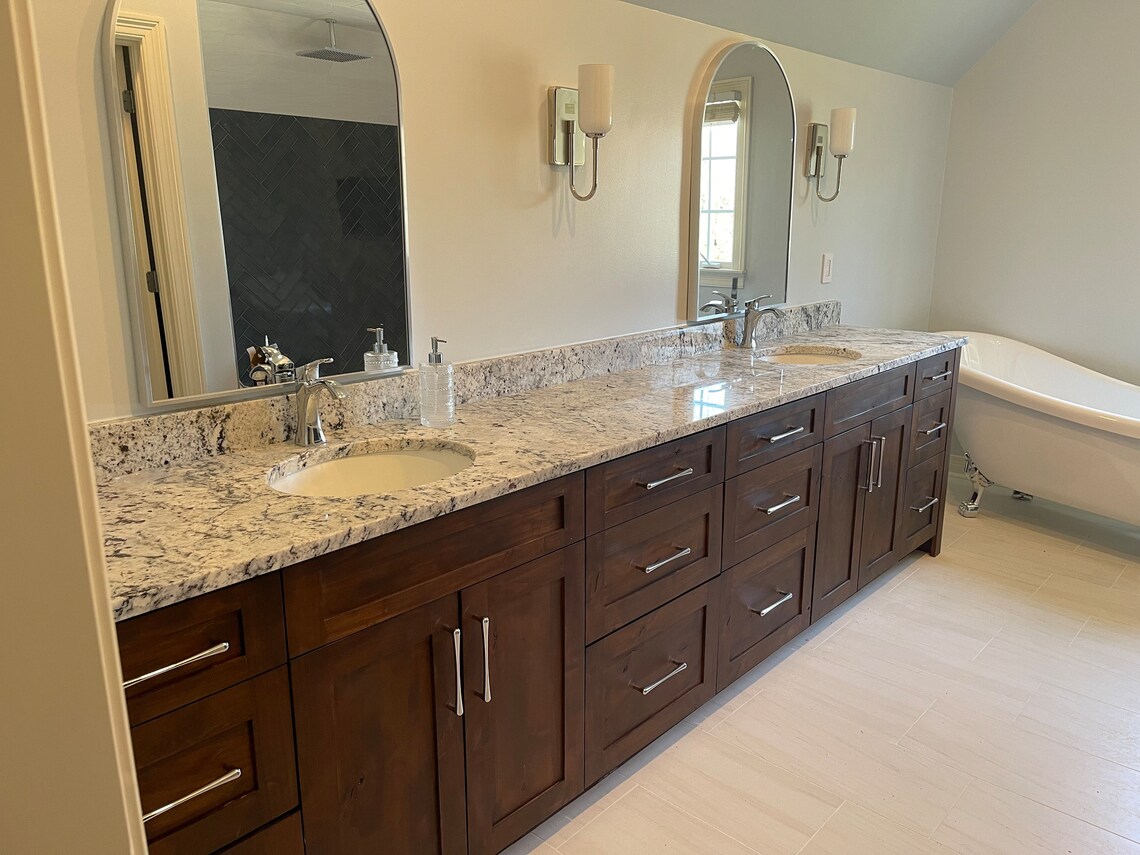 Knotty Alder Custom Vanity Built to Order Any Size - Etsy